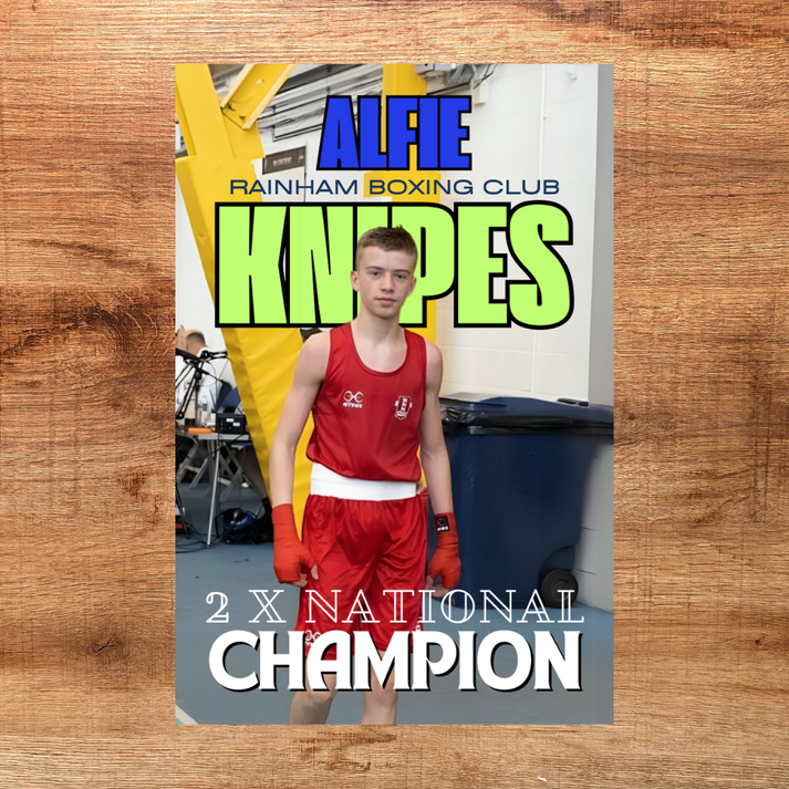 Alfie Knipes - Champion – The Amateur Boxing Cards