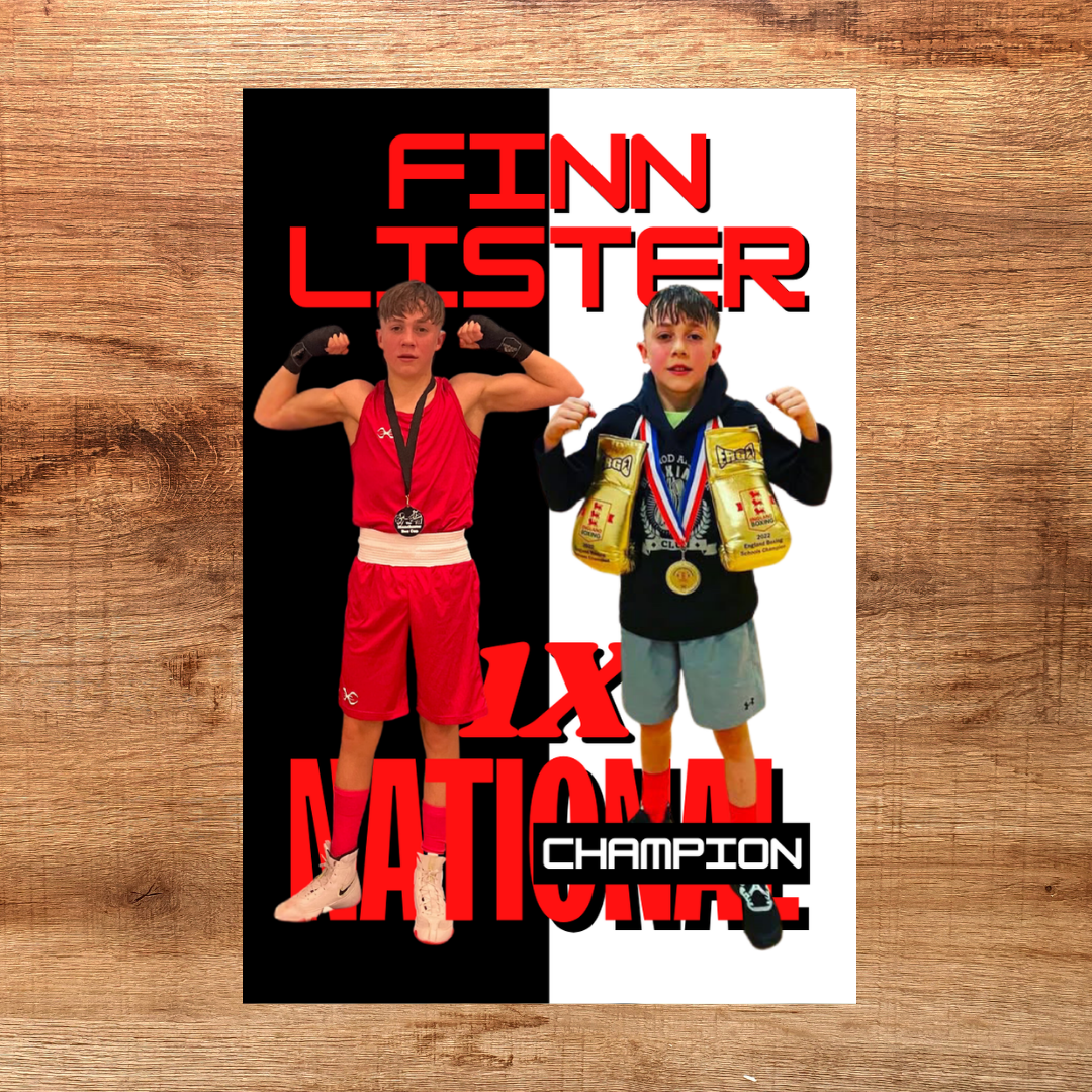 Finn Lister - Champion – The Amateur Boxing Cards