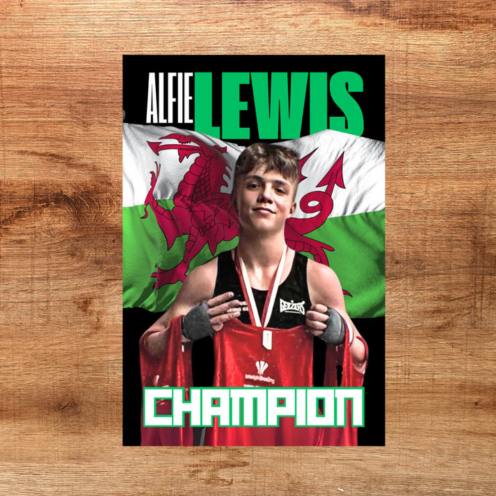 Alfie Lewis - Champion – The Amateur Boxing Cards