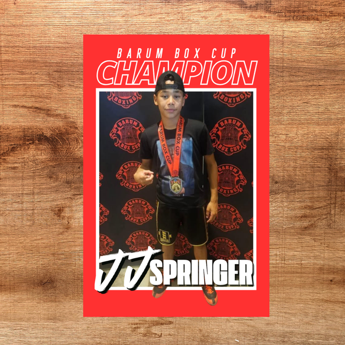 JJ Springer - Champion – The Amateur Boxing Cards