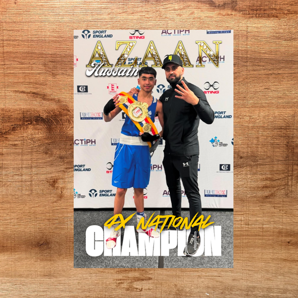 Azaan Hussain - Champion – The Amateur Boxing Cards